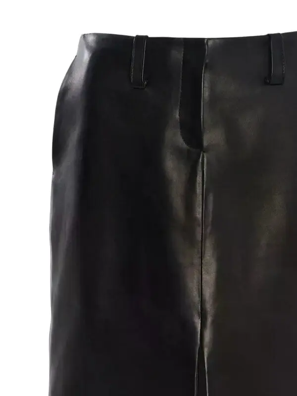 Brandon Maxwell Lex Leather Pencil Skirt