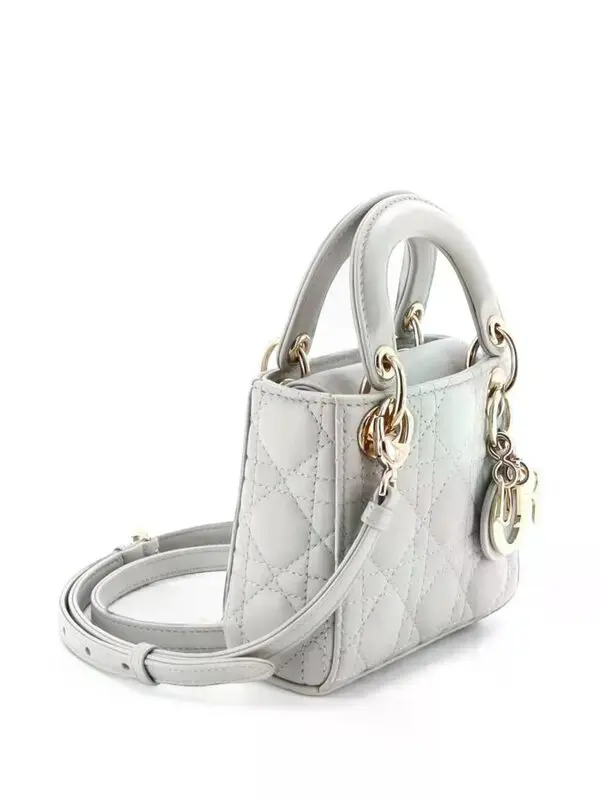 Dior Lady Bag Cannage Quilt Lambskin Micro Shoulder Bag