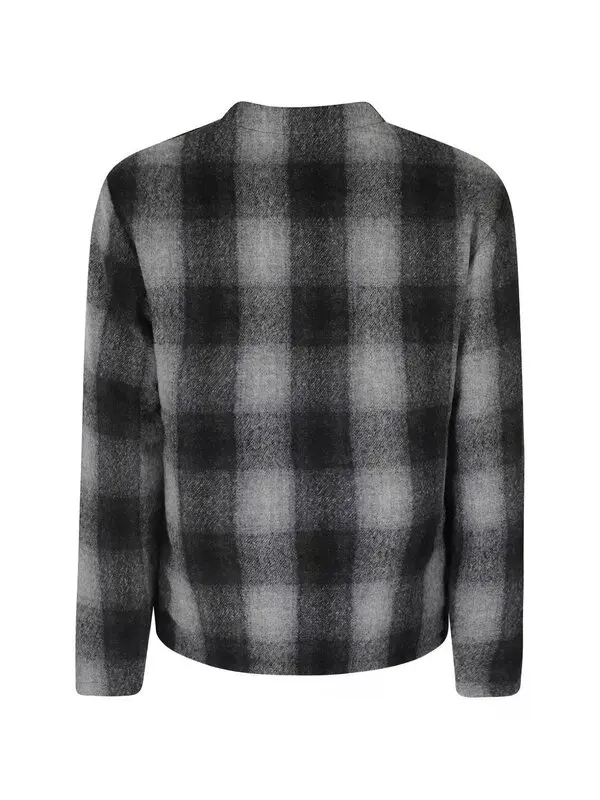 FAY Check-pattern V-neck Jacket