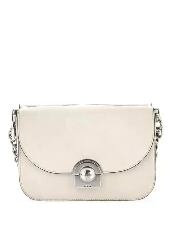 Prada Arcade Chain Flap Bag Glace Calf Shoulder Bag