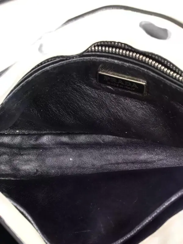 Prada Arcade Chain Flap Bag Glace Calf Shoulder Bag