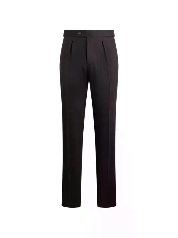 SLOWEAR Pleated Pressed-crease Trousers