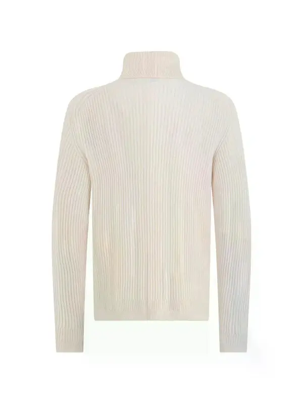 SLOWEAR Ribbed-knit Roll-neck Sweater