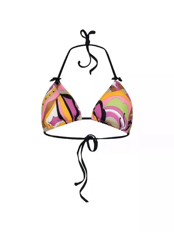 PARAMIDONNA Kourtney Abstract-print Bikini Top - Pink