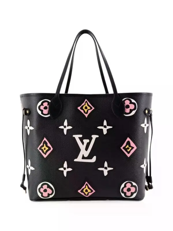 LOUIS VUITTON Neverfull Nm Wild At Heart Monogram Giant Mm Tote Bag - Black