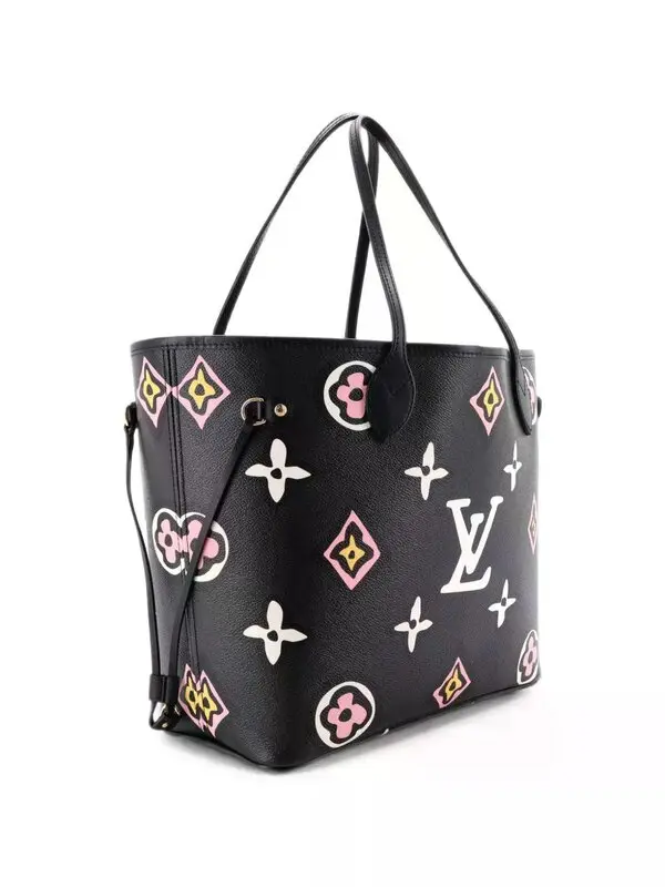 LOUIS VUITTON Neverfull Nm Wild At Heart Monogram Giant Mm Tote Bag - Black