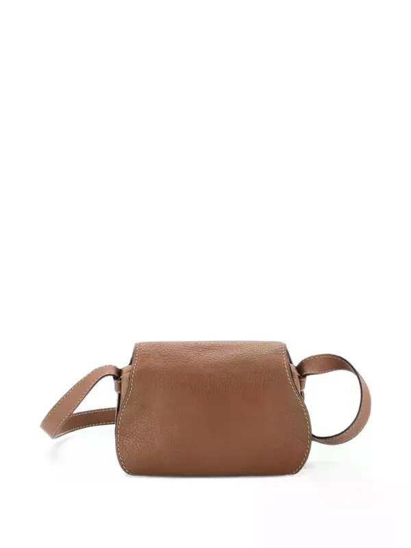 Chloé Marcie Leather Small Crossbody Bag - Brown