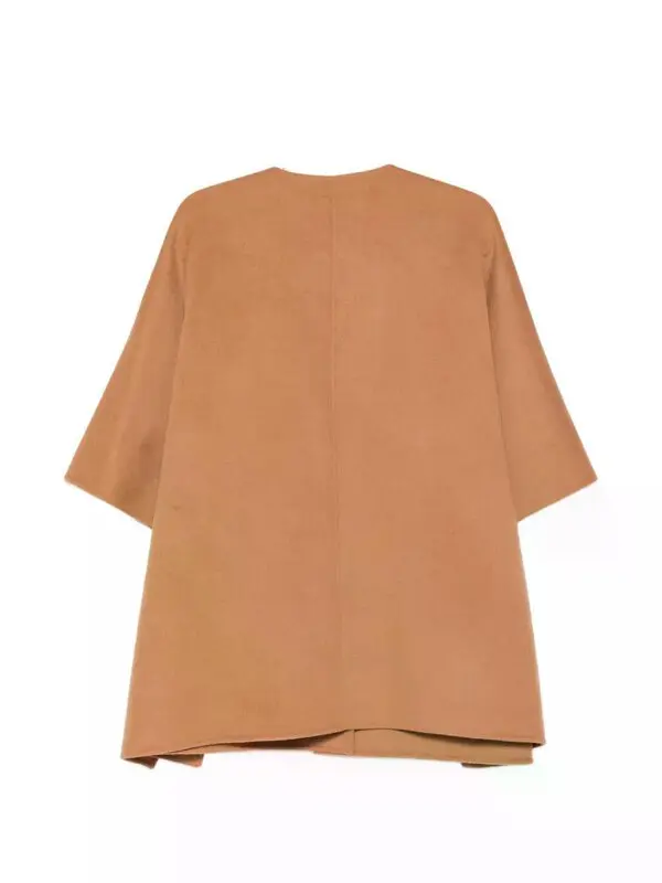 LISKA Button-fastening Short-sleeve Coat