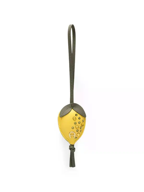 AIGNER Lemon-motif Embellished Bag Charm - Yellow