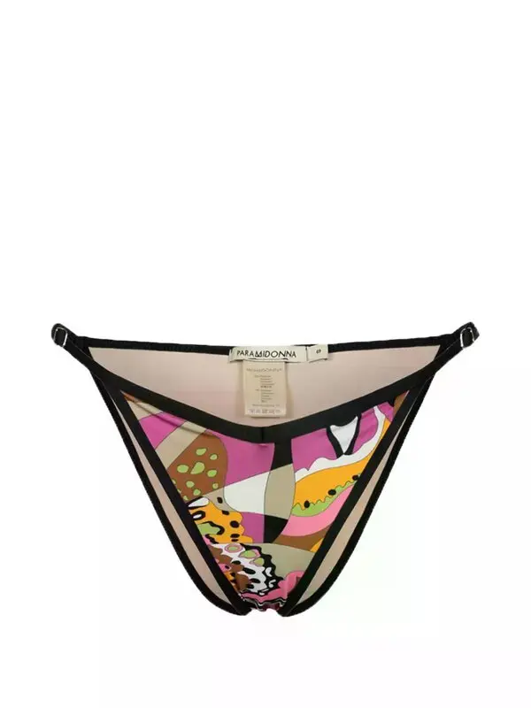 PARAMIDONNA Lilia Abstract-print Bikini Bottoms