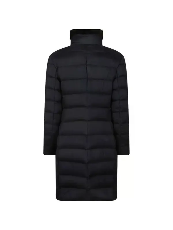 MOORER Quilted Faux-fur-trim Coat