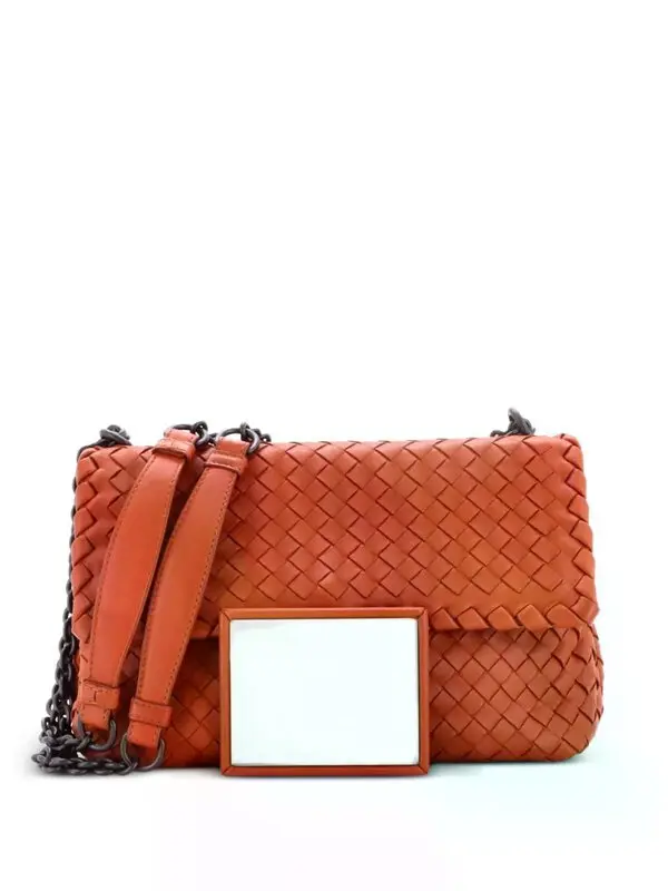Bottega Veneta Intrecciato Nappa Cross Body Bag - Brown