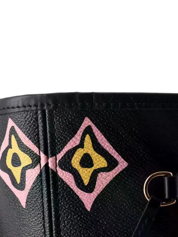 LOUIS VUITTON Neverfull Nm Wild At Heart Monogram Giant Mm Tote Bag - Black