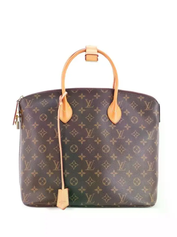 LOUIS VUITTON Lockit Nm Handbag Monogram Canvas Tote Bag - Brown