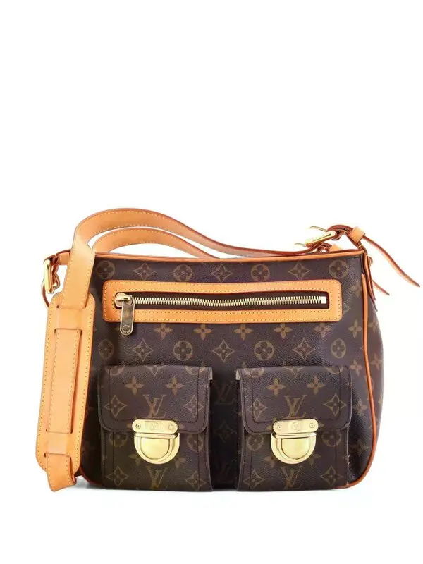 LOUIS VUITTON Hudson Handbag Monogram Canvas Gm Shoulder Bag - Brown