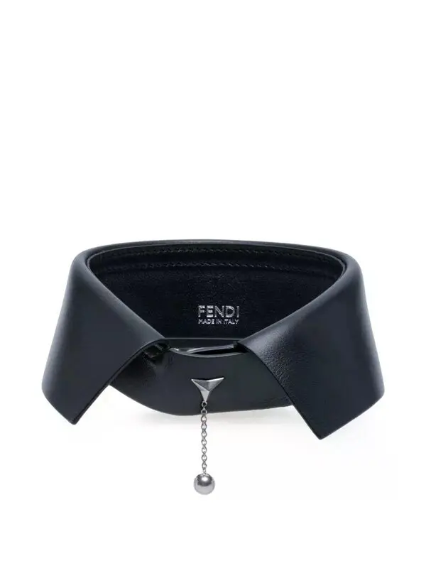Fendi 5 Sisters Leather Collar Necklace