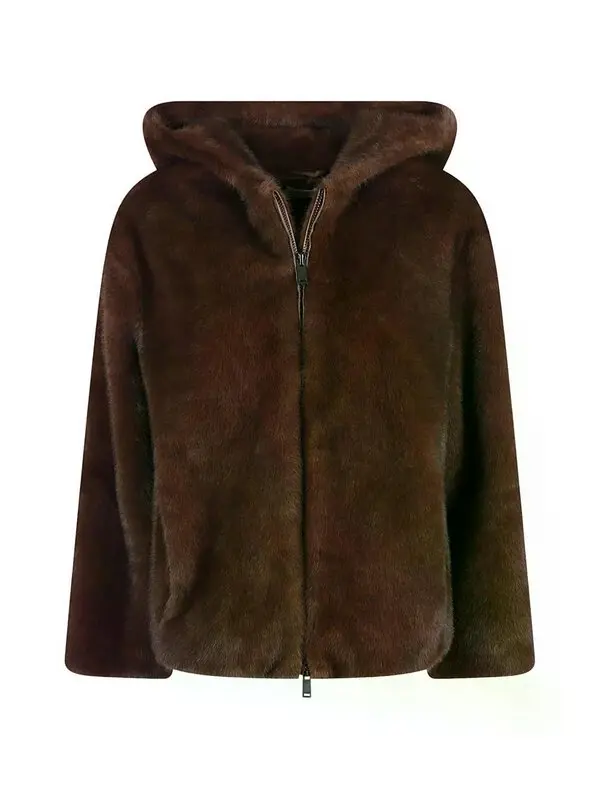P.a.r.o.s.h Faux-fur Hooded Jacket