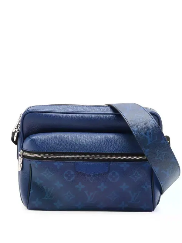 LOUIS VUITTON 2019 Monogram Taigarama Outdoor Messenger Crossbody Bag - Blue