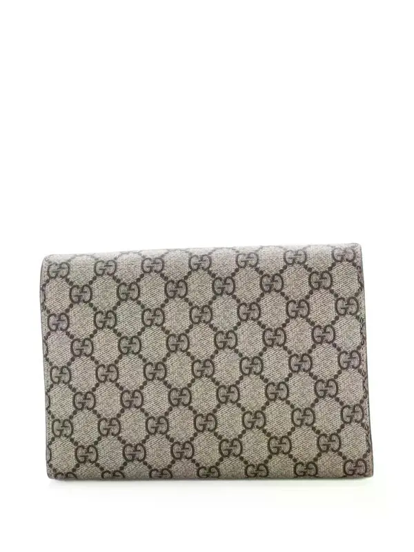 Gucci Dionysus Chain Wallet Gg Coated Canvas Small Cross Body Bag - Brown