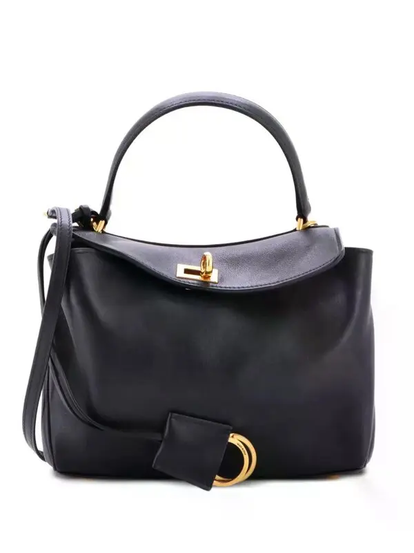 Balenciaga Rodeo Leather Mini Shoulder Bag - Black