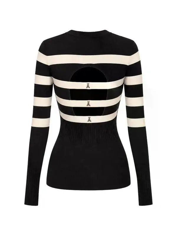 Patrizia Pepe Striped Long-sleeve Top