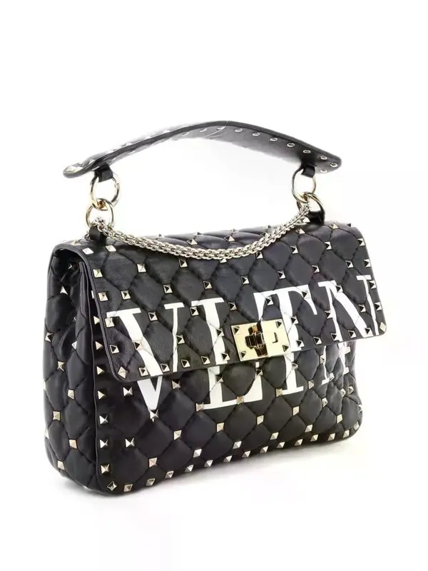 Valentino Garavani Vltn Rockstud Spike Flap Bag Quilted Leather Medium Shoulder Bag