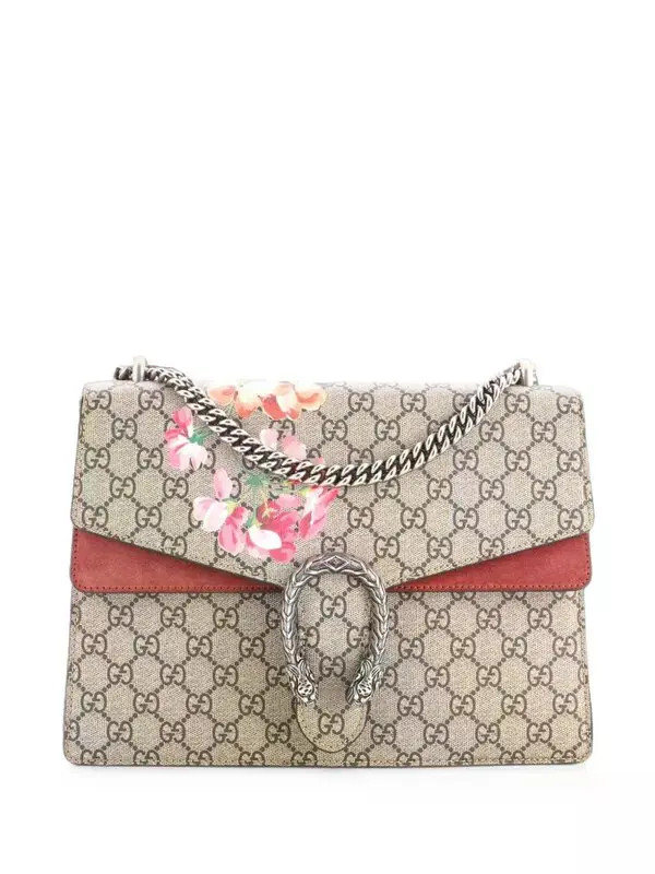 Gucci Dionysus Bag Blooms Print Gg Coated Canvas Medium Shoulder Bag