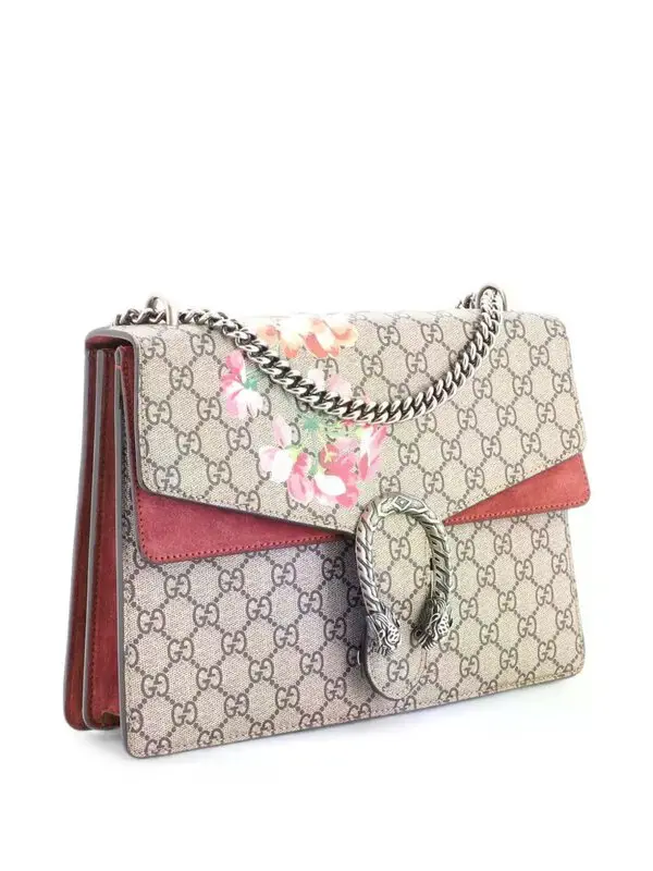 Gucci Dionysus Bag Blooms Print Gg Coated Canvas Medium Shoulder Bag