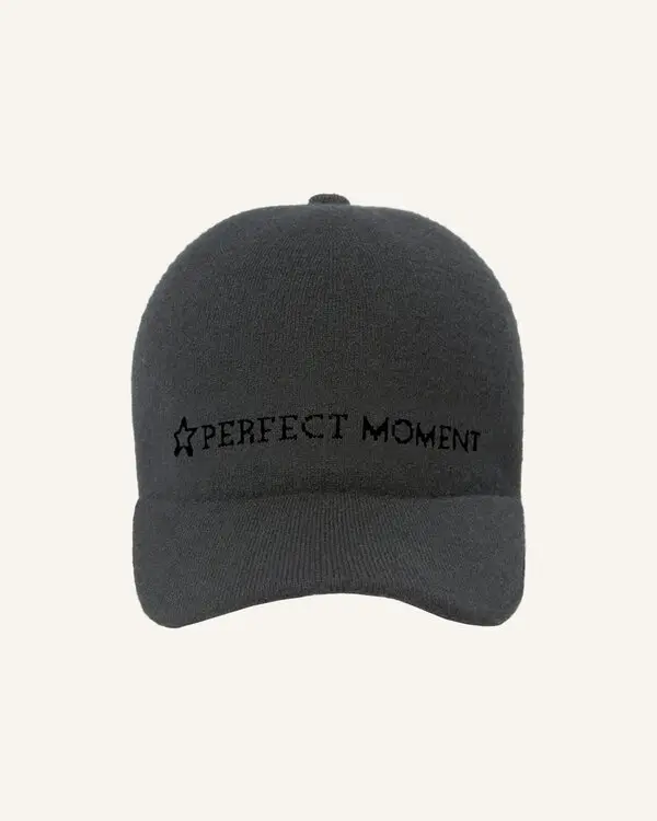 Perfect Moment Alpaca Blend Logo Baseball Cap - Grey