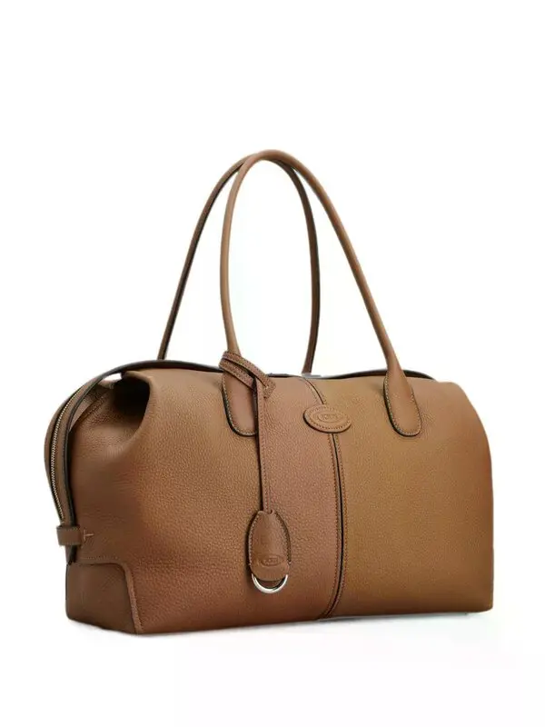 TOD'S Logo-patch Pebbled Bucket Bag