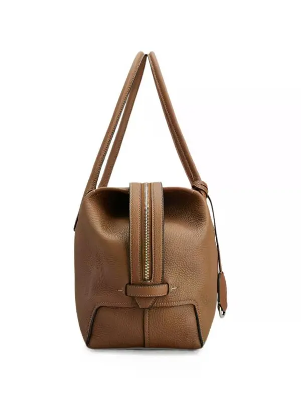TOD'S Logo-patch Pebbled Bucket Bag