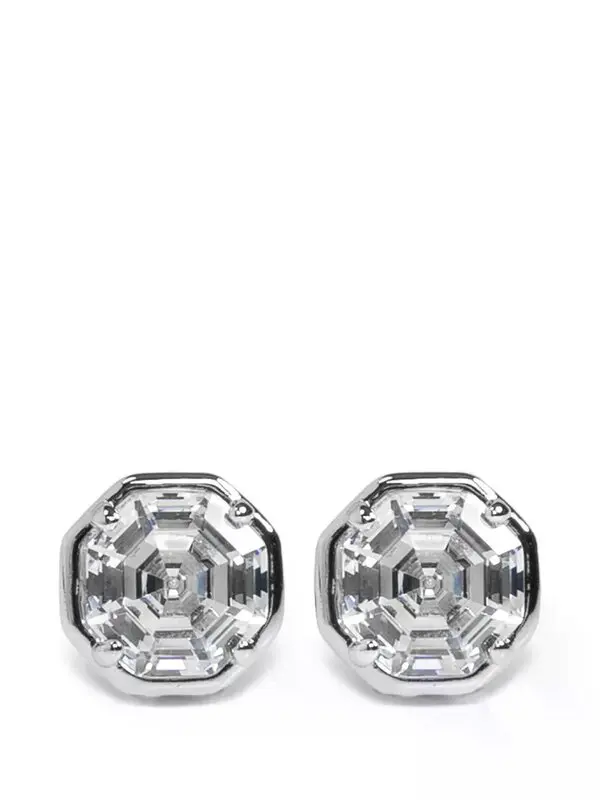 Kate Spade New York Crystal-embellished Octagon Earrings - Silver