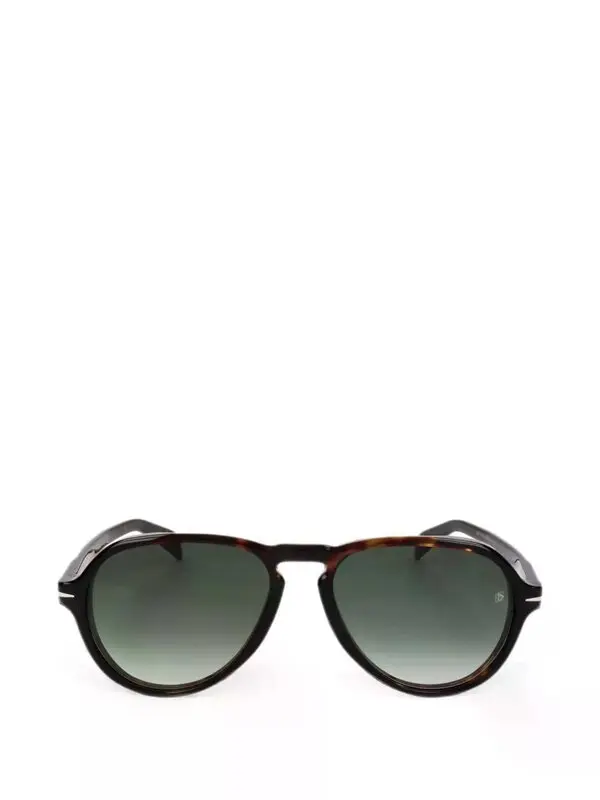 DB EYEWEAR BY DAVID BECKHAM Tortoiseshell-effect Navigator-frame Sunglasses