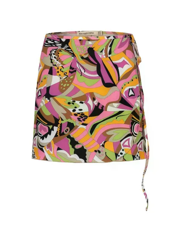 PARAMIDONNA Leone Abstract-print Pareo