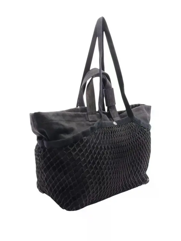 Balenciaga Mesh And Canvas 24/7 Tote Bag - Black