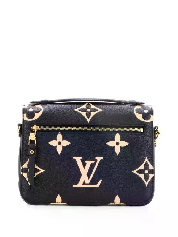LOUIS VUITTON Bicolor Monogram Empreinte Giant Pochette Metis Crossbody Bag