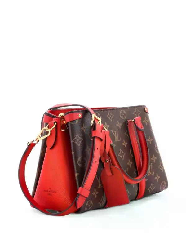 LOUIS VUITTON Monogram Canvas And Leather Soufflot Bb Satchel Tote