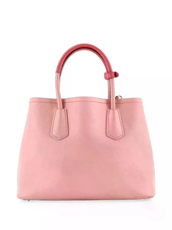 Prada Cuir Double Saffiano Leather Small Tote Bag