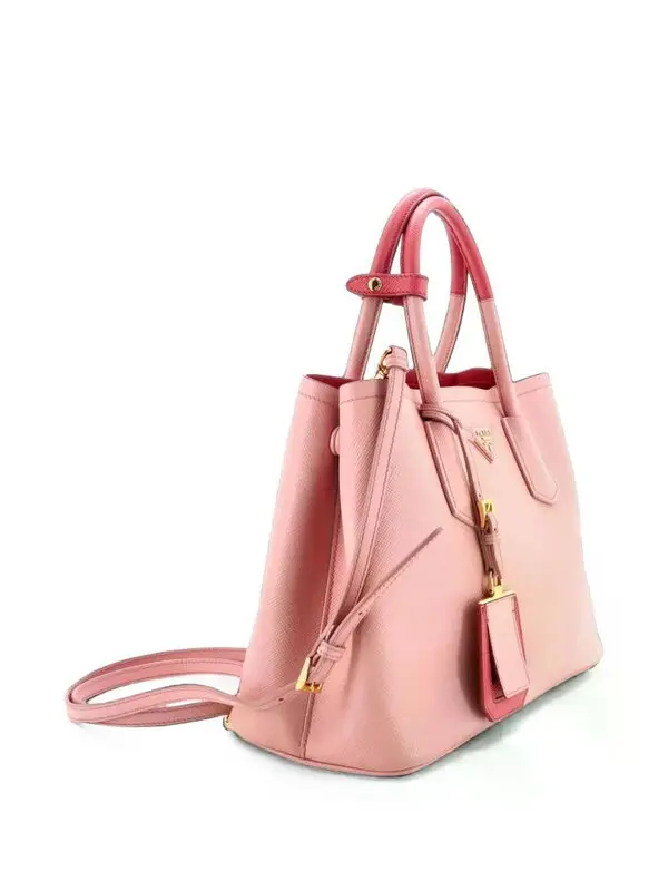 Prada Cuir Double Saffiano Leather Small Tote Bag
