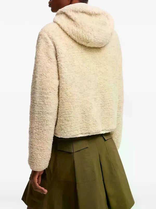 Moncler Quilted Hooded Jacket - Neutrals