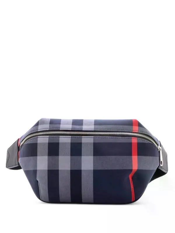 Burberry Sonny House Check Canvas Belt Bag - Black