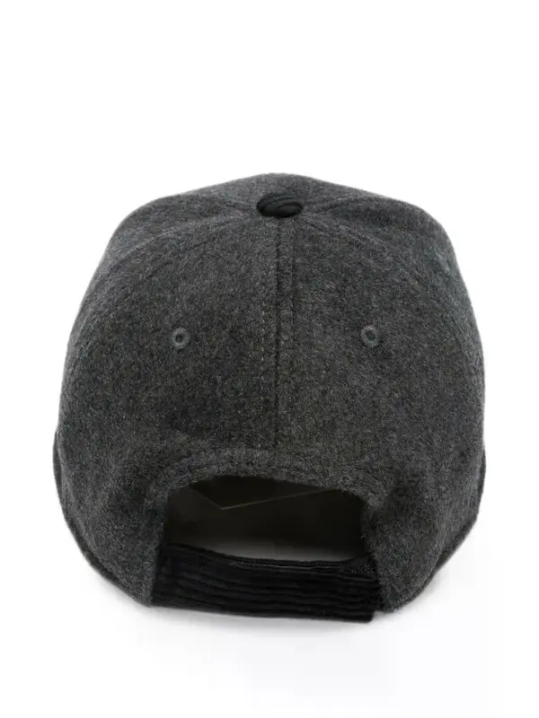 AUTRY Logo-embroidered Corduroy-brim Cap