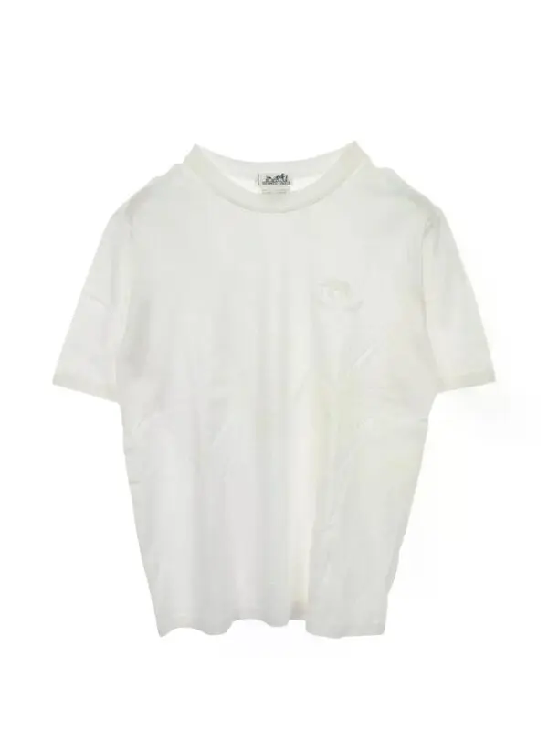 Hermès Logo-embroidered T-shirt