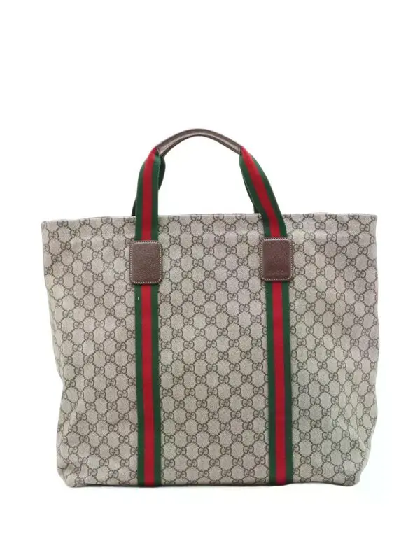 Gucci Gg Supreme Web Tote Bag