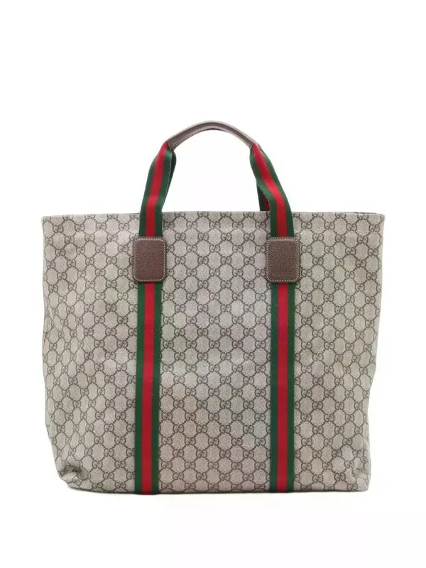 Gucci Gg Supreme Web Tote Bag