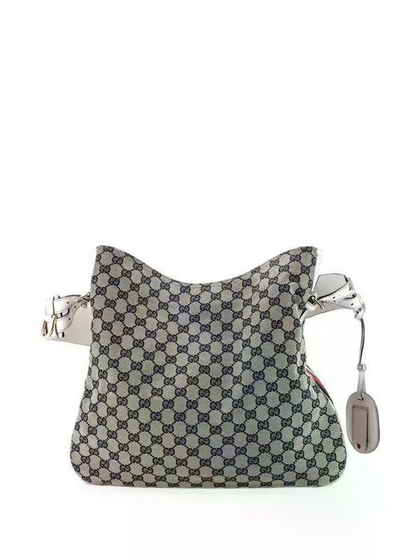 Gucci Heritage Web Gg Canvas Medium Hobo Bag