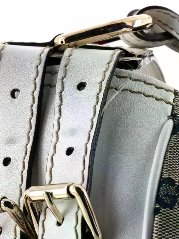Gucci Heritage Web Gg Canvas Medium Hobo Bag - White
