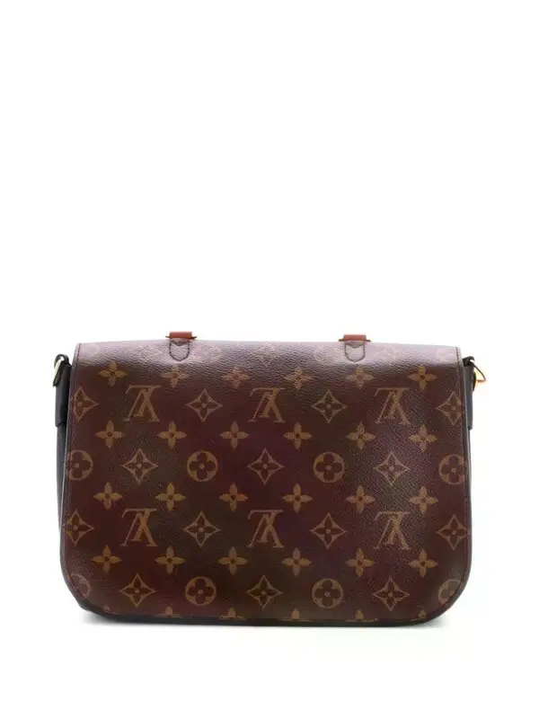 LOUIS VUITTON Vaugirard Handbag Monogram Canvas With Leather Satchel - Black