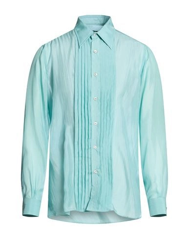 TOM FORD Shirt Turquoise Size Silk