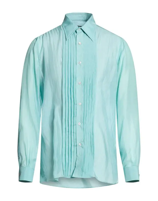 TOM FORD Shirt Turquoise Size Silk